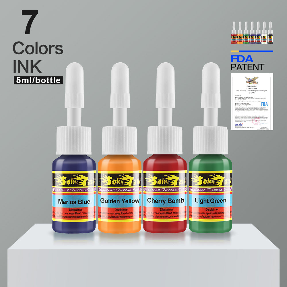 Tattoo Ink Color Set 14/28/54 PCS 5ml Solong