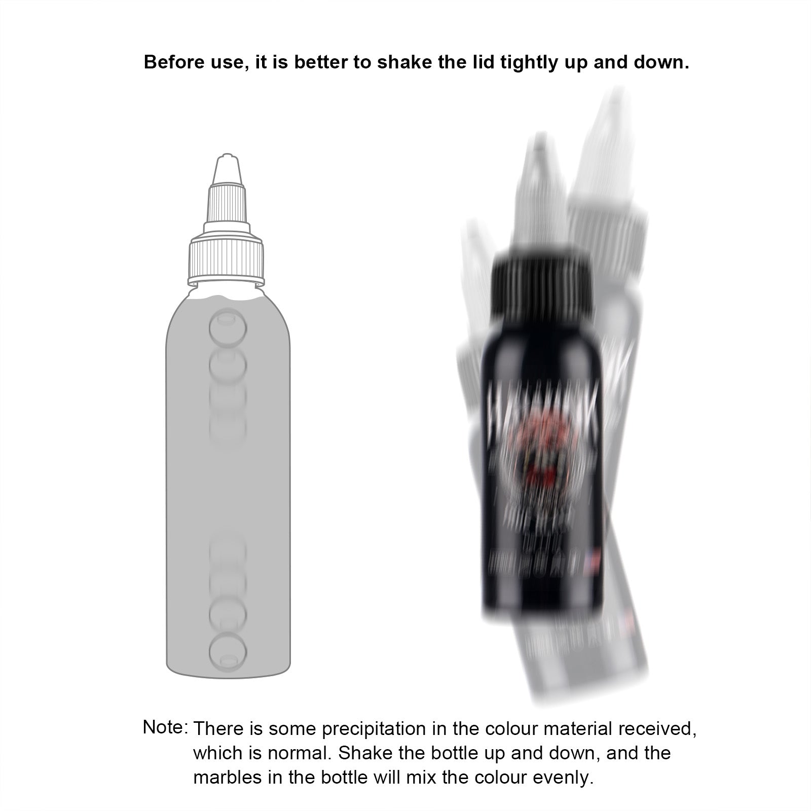 Tattoo Ink Ture and Super Black 15-240ml HAWINK (sig)