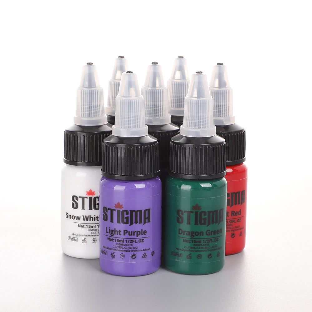 Tattoo Ink Color Set 7 PCS 15ml Stigma