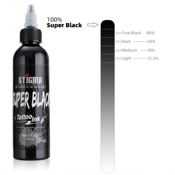 Tattoo Ink Black & White Standard Pigment 120ml Stigma (sig)